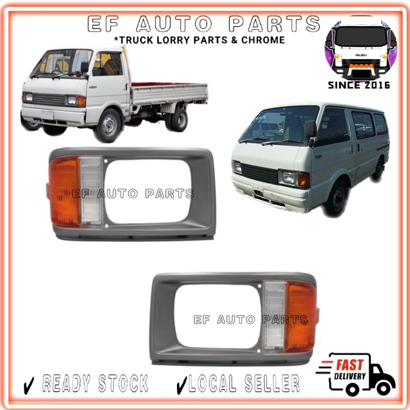 MAZDA BONGO VAN LORRY E1600 E1800 E200 HEAD LAMP TRIM COVER WITH SIGNAL ...