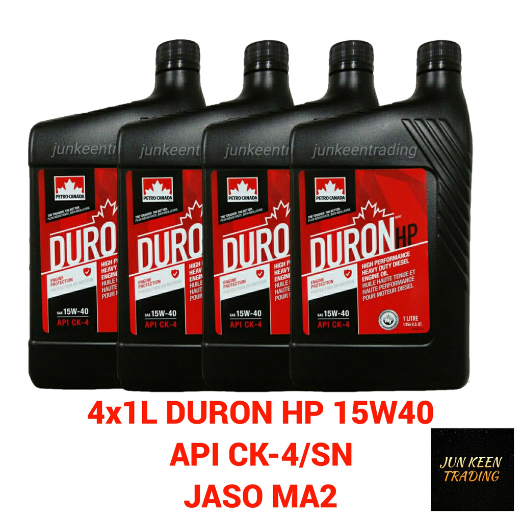 4L Petro-Canada Duron HP 15W-40 15W40 Heavy Duty Engine Oil Minyak ...