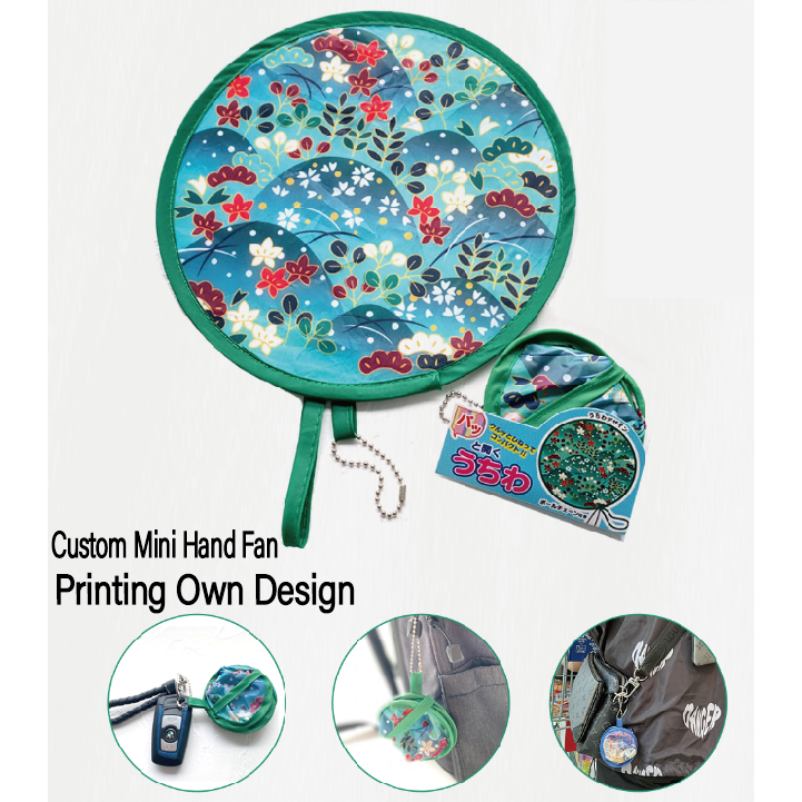 Custom Mini Fold Hand Fan Printing Own Design Company Small Fan ...