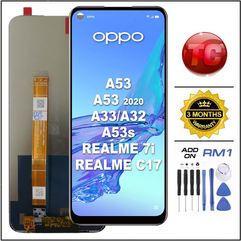 LCD OPPO A53 2020/ A53s 4G 2020/ A33/ A32/ REALME 7I/ C17 Compatible For Original Glass Touch ...