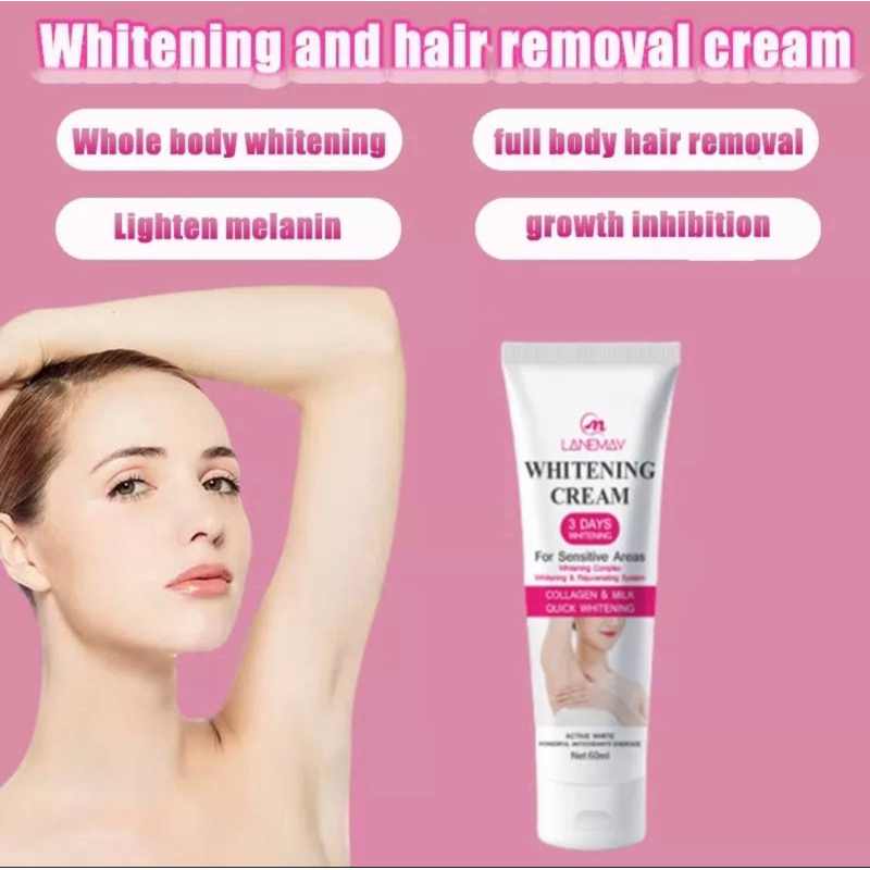 LANEMAY 3DAYS WHITENING pemutih semulajadi natural whitening cream ...