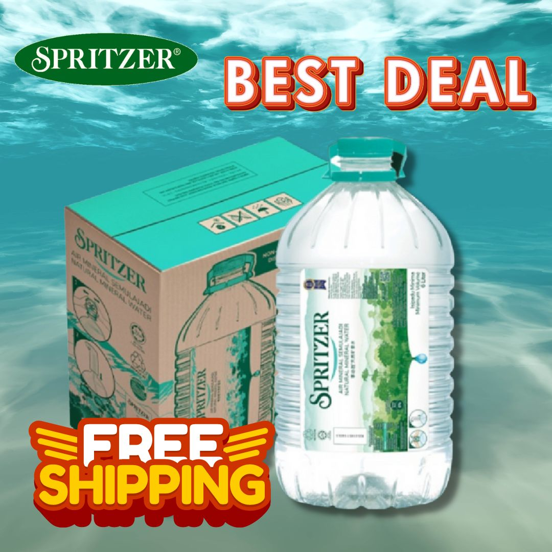 SPRITZER Mineral Water (1 CARTON 6000ml x 2 Bottles) | Shopee Malaysia