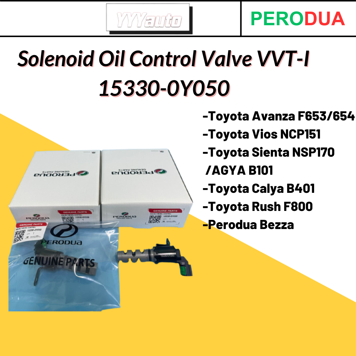 ORIGINAL Toyota Avanza F653 F654 Yaris NSP151 Sienta NSP170 Rush F800 ...
