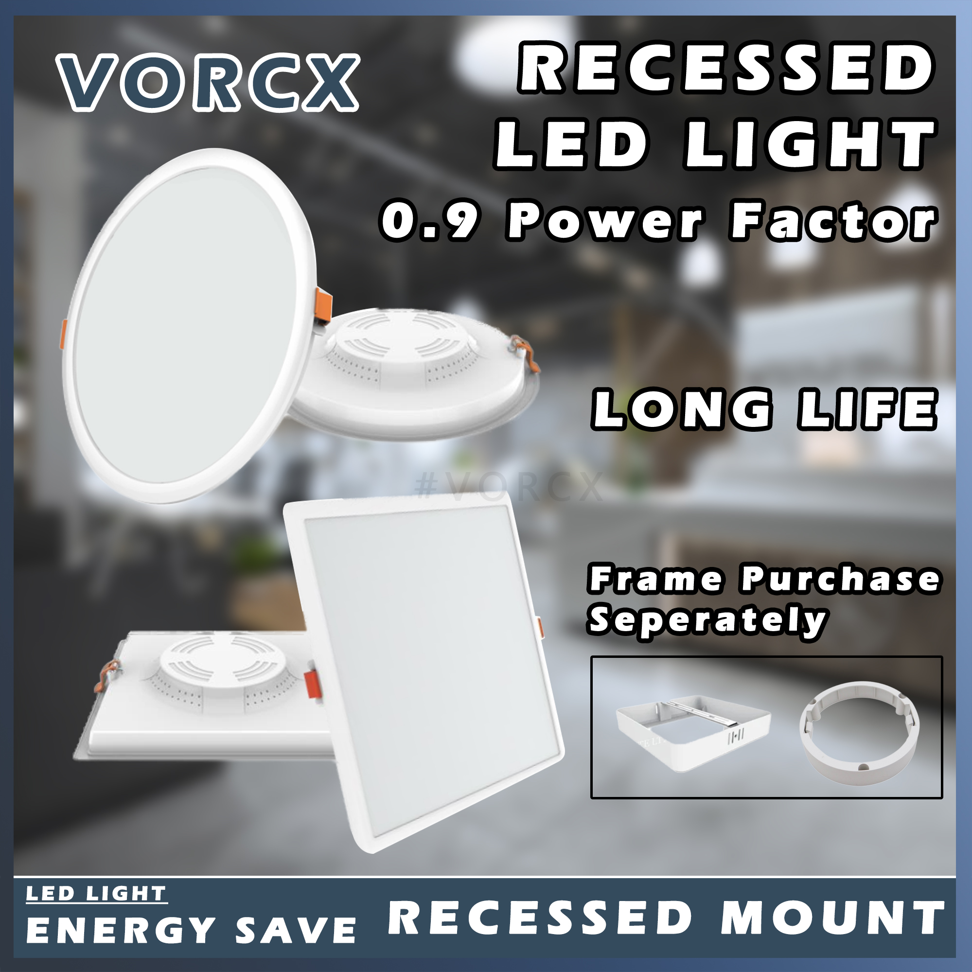 Ecobright EB222 0.9 Power Factor Premium LED Recessed Downlight Long ...