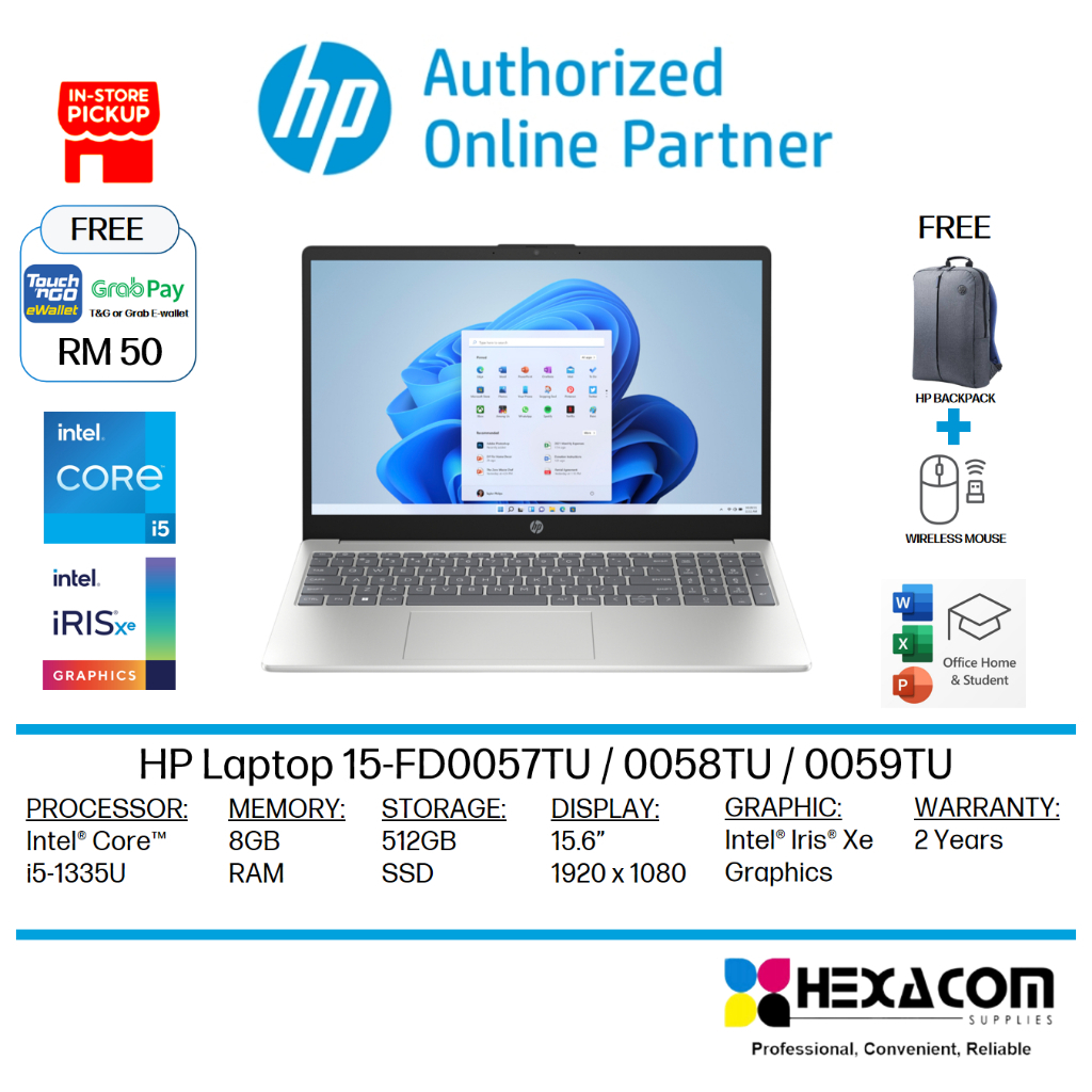 HP 15-FD0057TU / 15-FD0058TU / 15-FD0059TU Notebook (15.6" IPS FHD/i5 ...