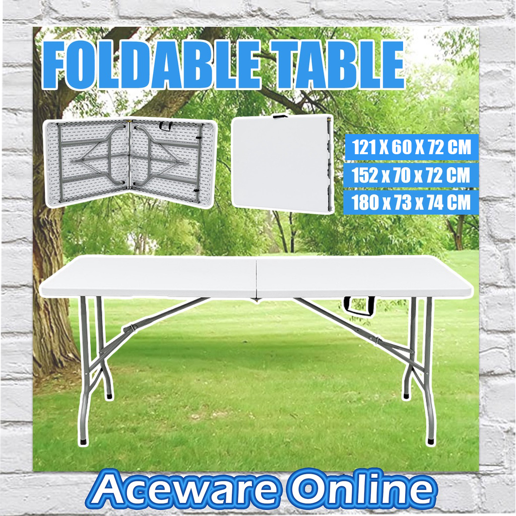 4/5/6FT Foldable Banquet Table Event / Camping / Hall / Buffet Outdoor ...