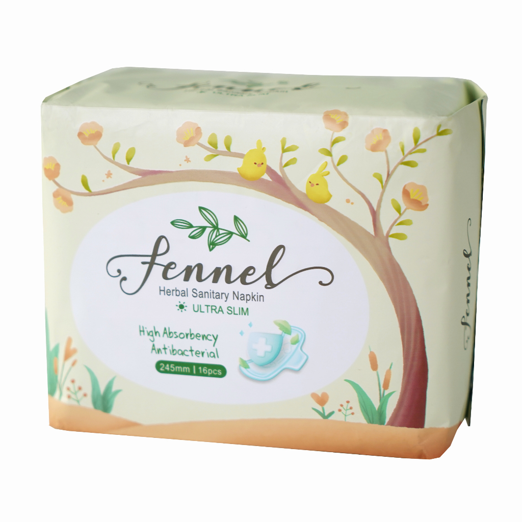 Fennel Herbal Day Ultra Slim Sanitary Pad: Antibacterial, Deodorize ...