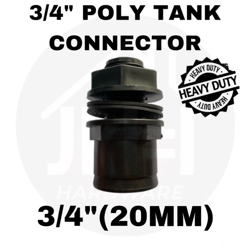 (HEAVY DUTY) 3/4" POLY TANK CONNECTOR 3/4" (20MM) | Shopee Malaysia