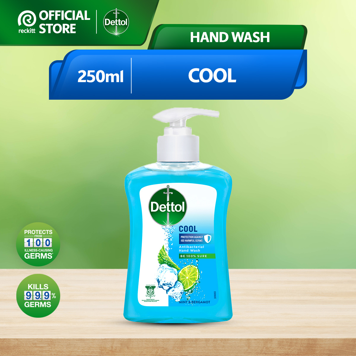 Dettol Antibacterial Hand Wash Cool (250ml) | Shopee Malaysia