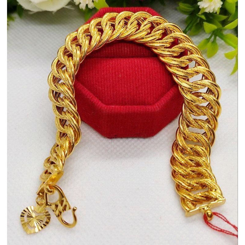 Gelang tangan coco lipan dewasa emas 916 tulen | Shopee Malaysia