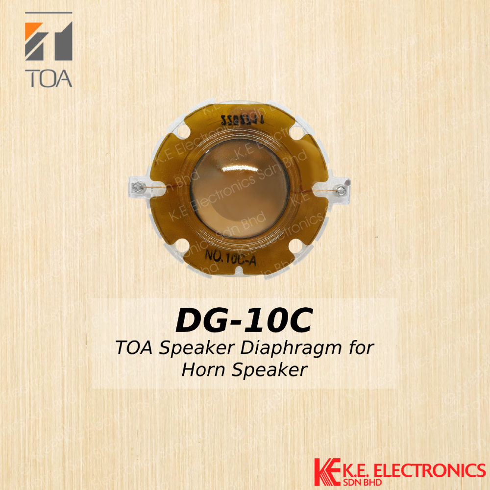 TOA DG-10C Speaker Diaphragm for SC-630/SC-630M/ER-2230W | Shopee Malaysia