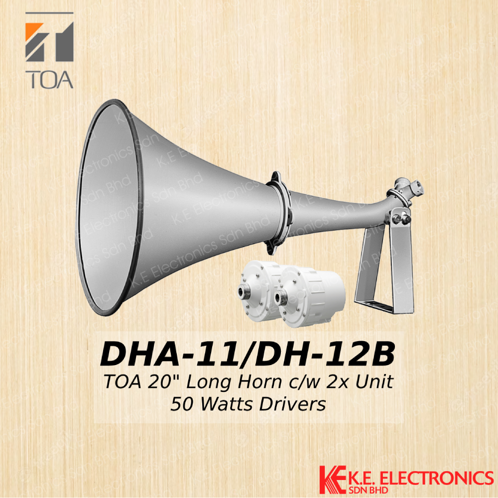 TOA DH-120 20" Long Horn with 2x TU-652M 50 Watts Driver Units | Shopee Malaysia