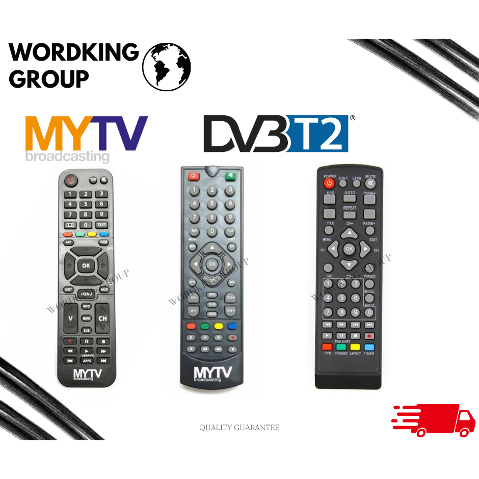 MYTV Remote Control DVB DVB-T2 DVBT2 /S2/K3/K2 Set Top Box Remote for ...