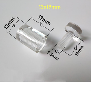 Ready stock/Clear Acrylic Nut-Bolt-Screw/Clear Plastic Nut-Bolt-Screw ...