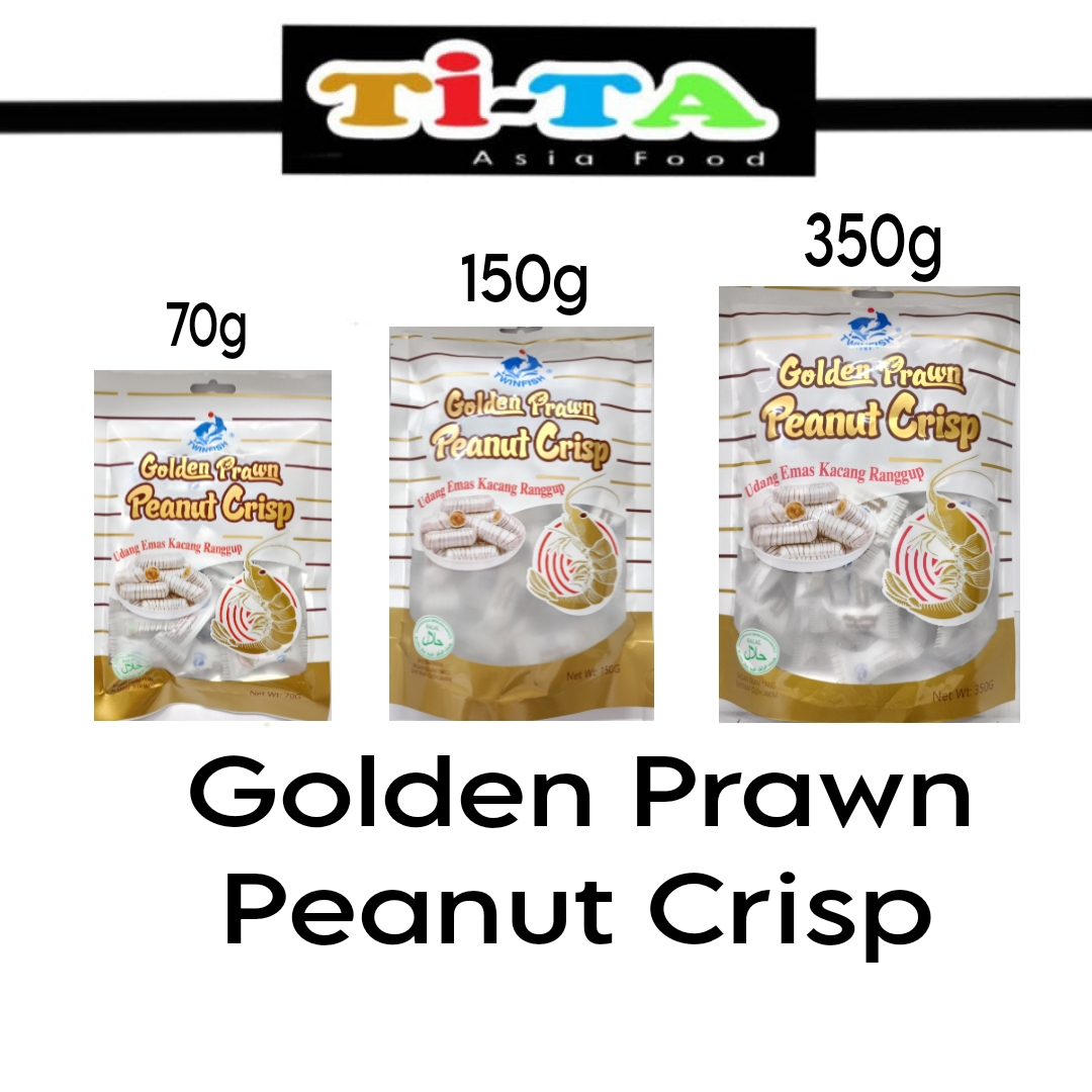 Tita [HALAH] Twinfish Golden Prawn Peanut Crisp 70G/150G/350G | Shopee Malaysia