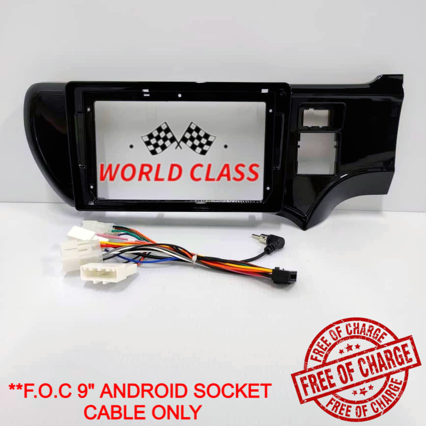 TOYOTA PRIUS C 2012-2019 ANDROID 9" CASING (FREE PLUG & PLAY CABLE ...
