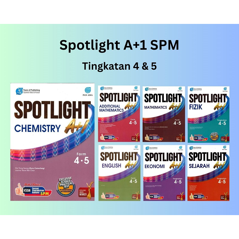 PAN ASIA - Spotlight A+1 SPM Tingkatan 4.5 KSSM 2023 | Shopee Malaysia