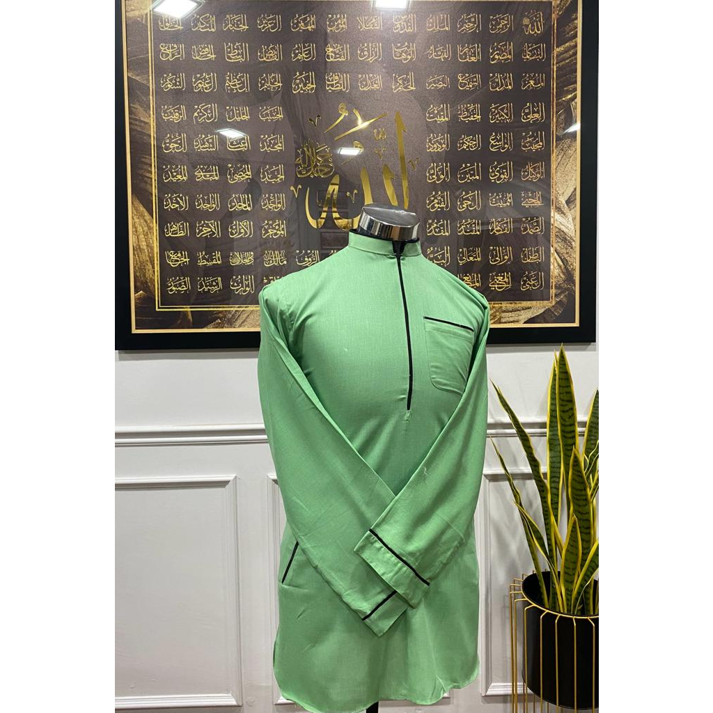 KURTA GREEN KURTA AZLAN WARNA MENARIK TERBARU HARGA BERPATUTAN BERBALOI ...