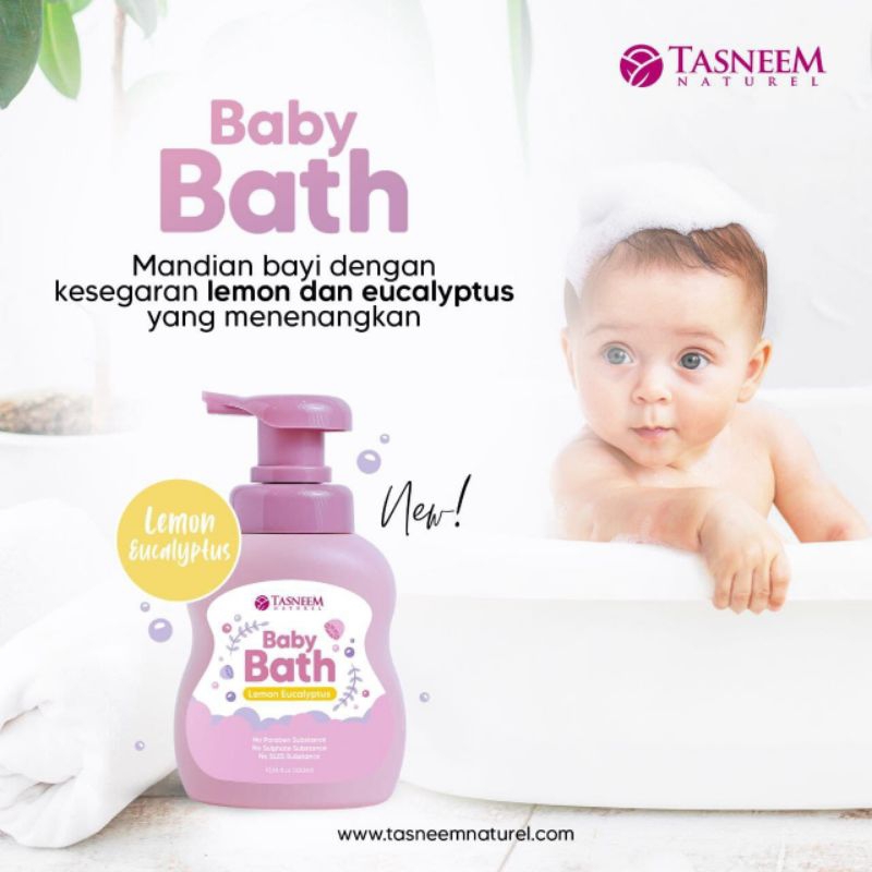 🌿 | Tasneem Naturel BABY BATH 🍋 ( Lemon Eucalyptus ) 300ml | Shopee ...