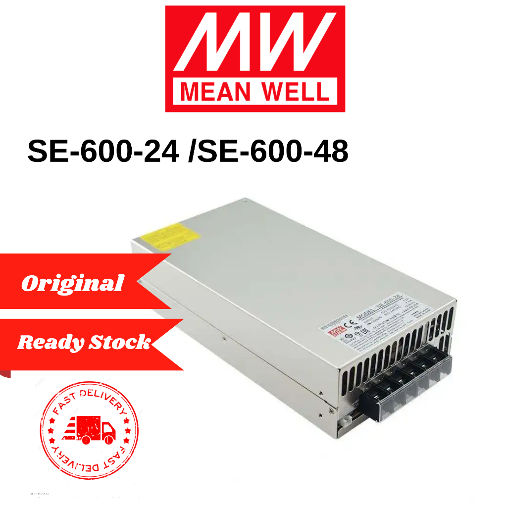 SE-600-24 / SE-600-48 (600W 25A/12.5A) Mean Well Single Output ...