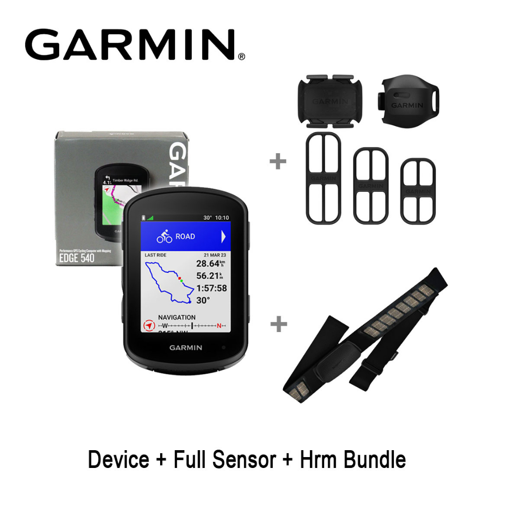 GARMIN Edge 540 Bundle GPS Bike Computer Performance GPS Cycling ...