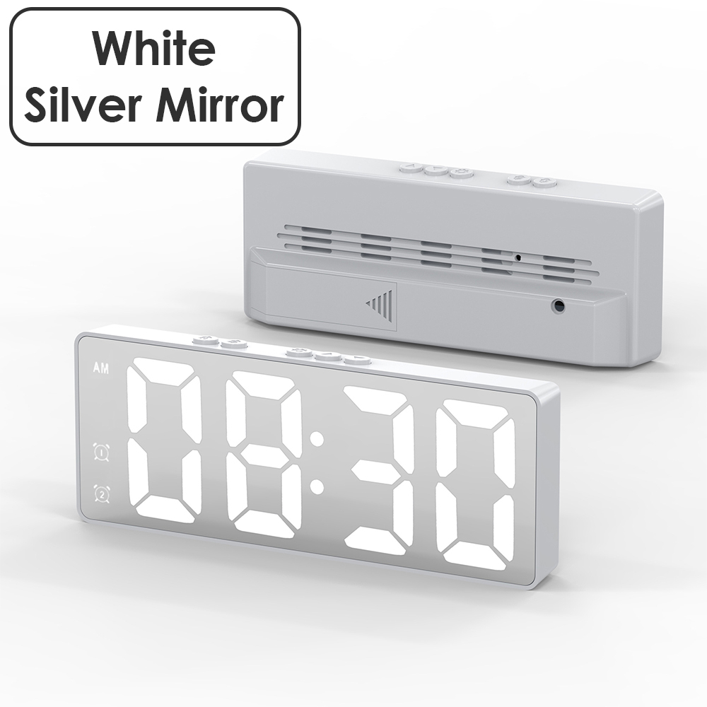 Digital Voice Control LED Clock Desktop Electronic Table Clocks Alarm ...