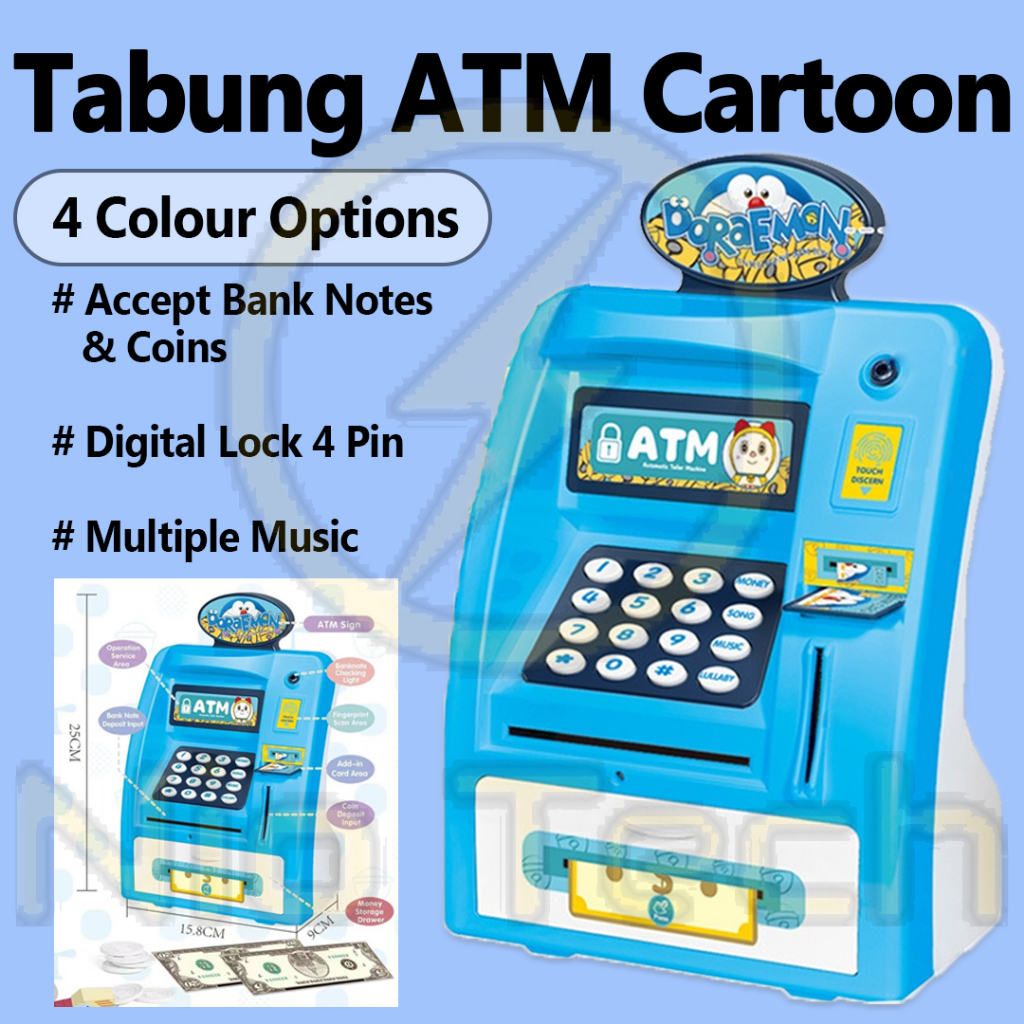 NioTech Tabung ATM Machine Cute Cartoon Animation Anime Theme Children ...