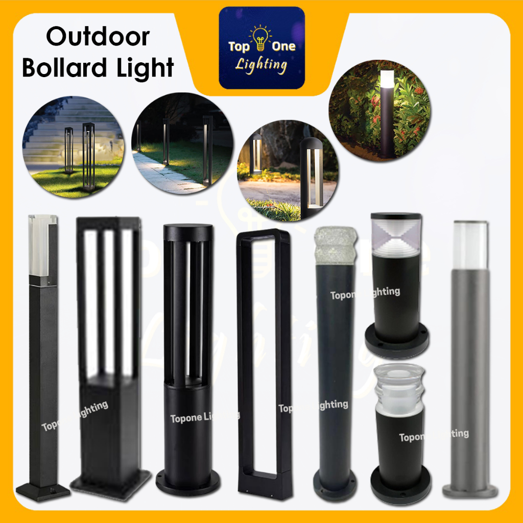 🔥HOT🔥 Modern 600mm 2 feet LED Garden Light Outdoor Bollard Light Pole ...