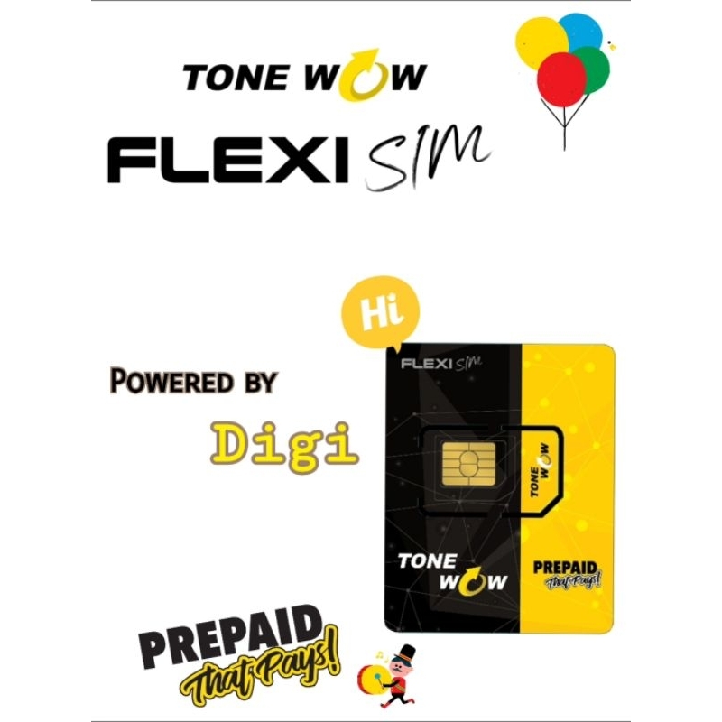 💥Prepaid Sim Card TONE WOW 👉 [DATA UNLIMITED/35GB/89GB/109GB/150GB ...