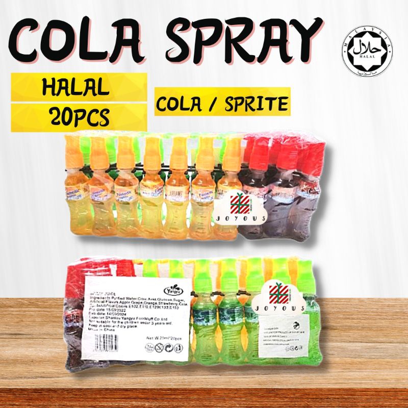 20pcs Cola Sprite Fanta Spray Candy | Shopee Malaysia