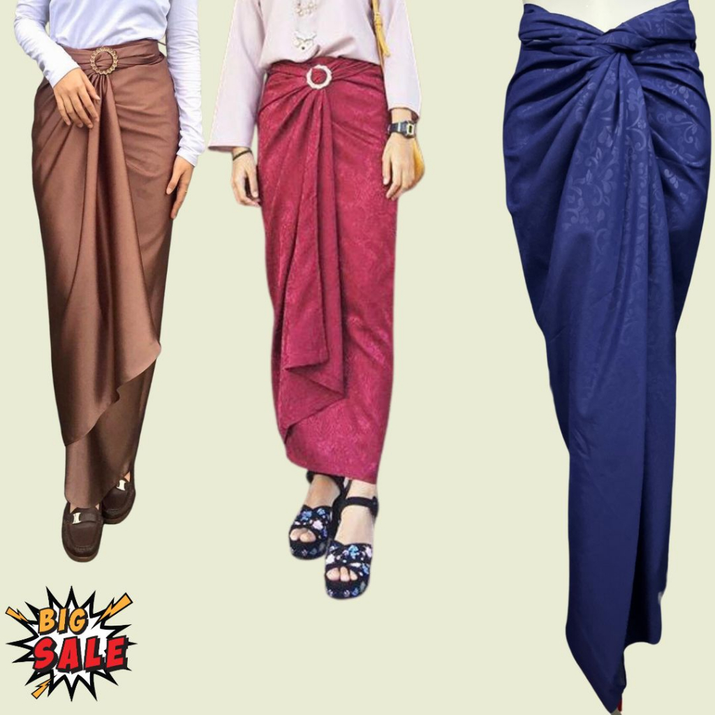 Kain Pareo, Pario plain, corak 3D COTTON/ Wrap skirt [ ready stock ...
