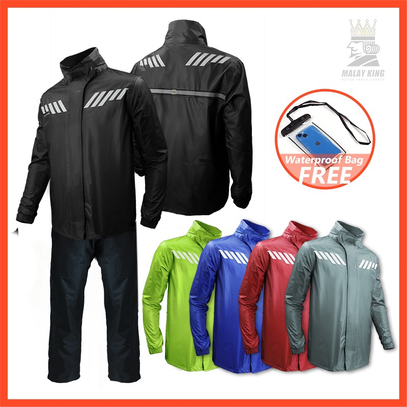 🎁S-6XL RRS04 Original raincoat Jacket Baju Hujan Motorcycle rain coat ...