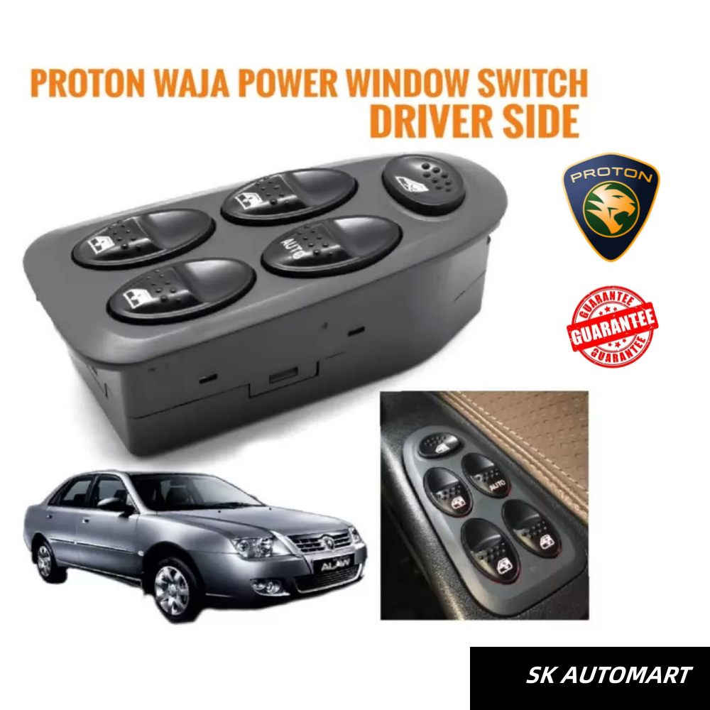 Proton Waja Auto Down Driver Side RHS Window Power Main Switch Car ...