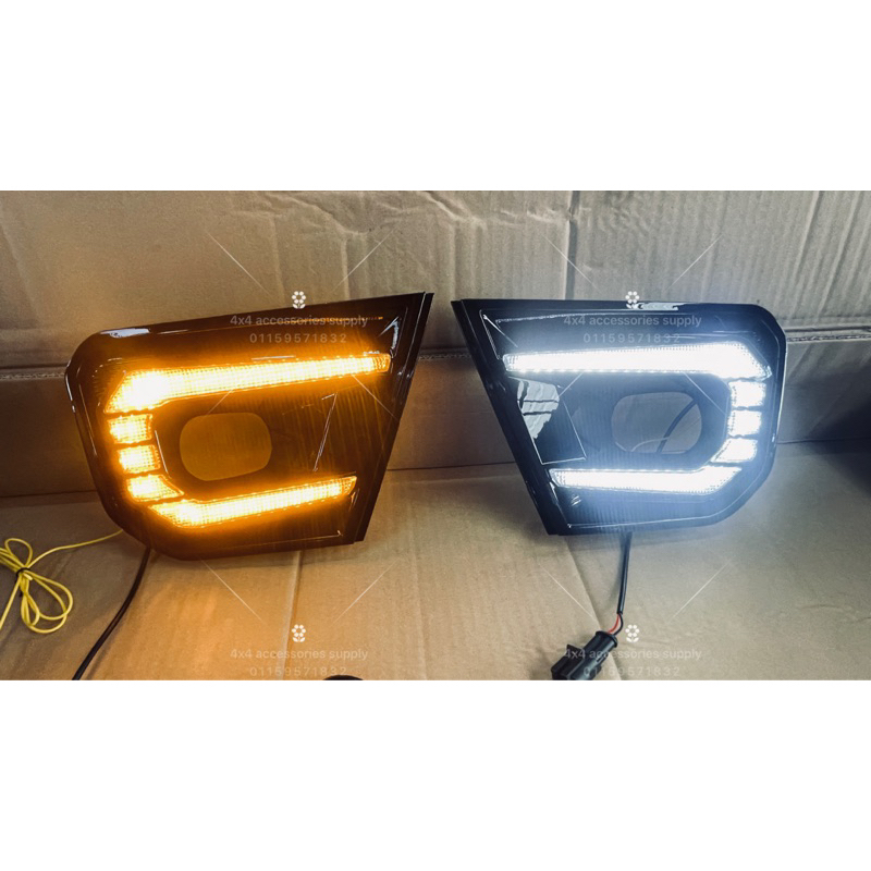 Ford Ranger T9 Wildtrak fog lamp cover with Day lamp signal Running ...