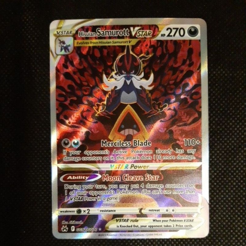 Pokemon Card TCG : Crown Zenith : Hisuian Samurott VSTAR GG52/GG70 ...