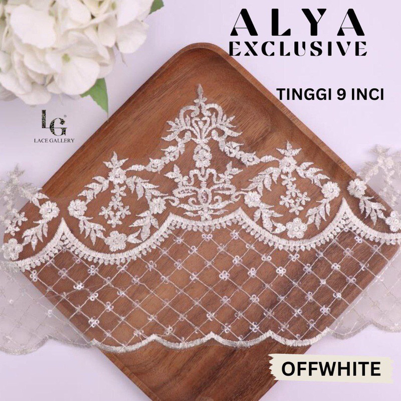 0.5m x 9 Inci Alya Exclusive Lace by Lace Gallery | Shopee Malaysia