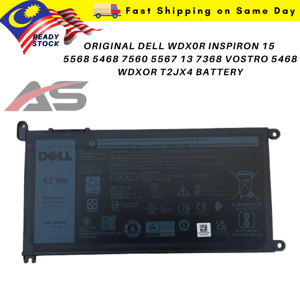 Original Dell WDX0R Inspiron 15 5568 5468 7560 5567 13 7368 Vostro 5468 ...
