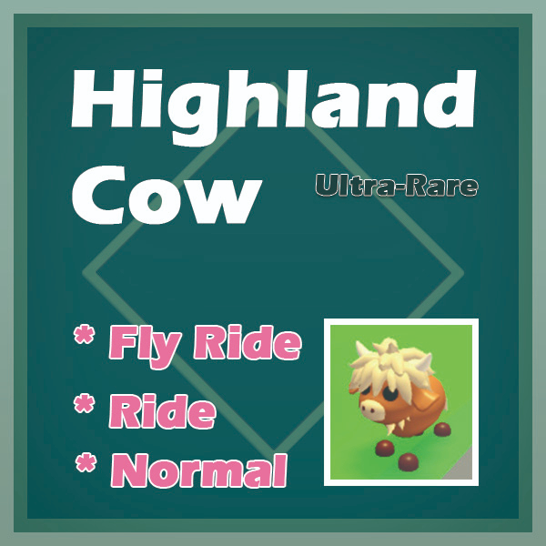 Highland Cow (FR/R/Normal) *Ultra-Rare* Highland Cow [VIRTUAL ITEM ...