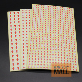 1 Sheet Red Arrow Dot Sticker Mistake Defectives Marking For Rework ...