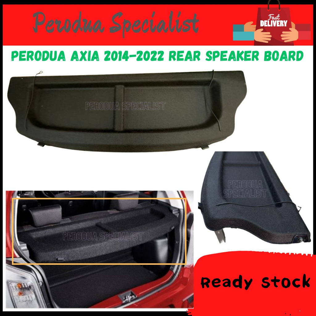 PERODUA AXIA 2014 - 2022 Speaker Board / Rear Trunk Cover / Rear Cargo ...