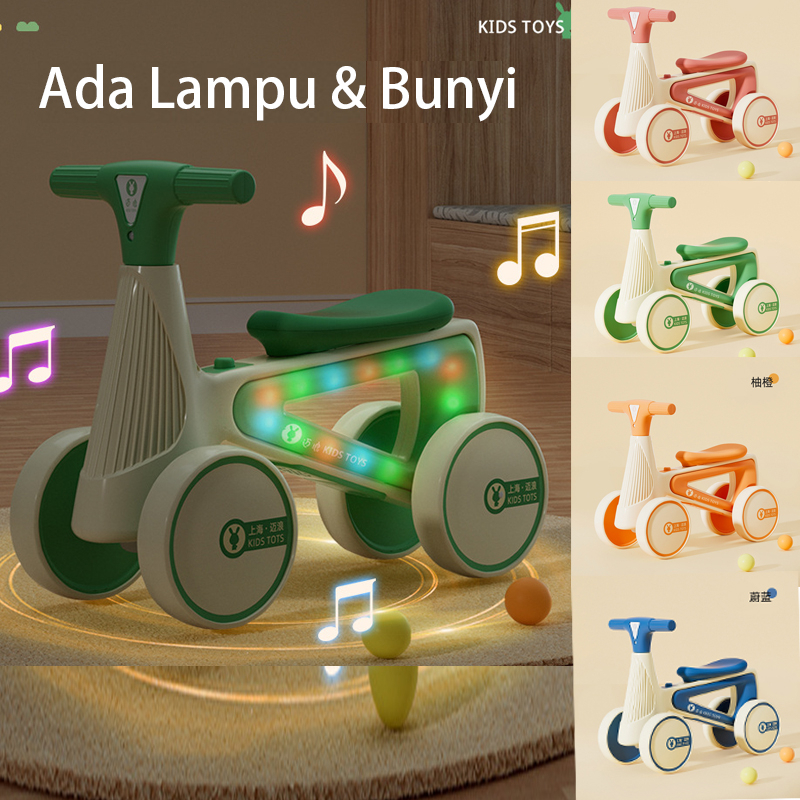 Ada lampu & Bunyi Baby Walker Balance Bike Basikal Tolak Mini Bike Walker Bike Scooter Bike Kids ...