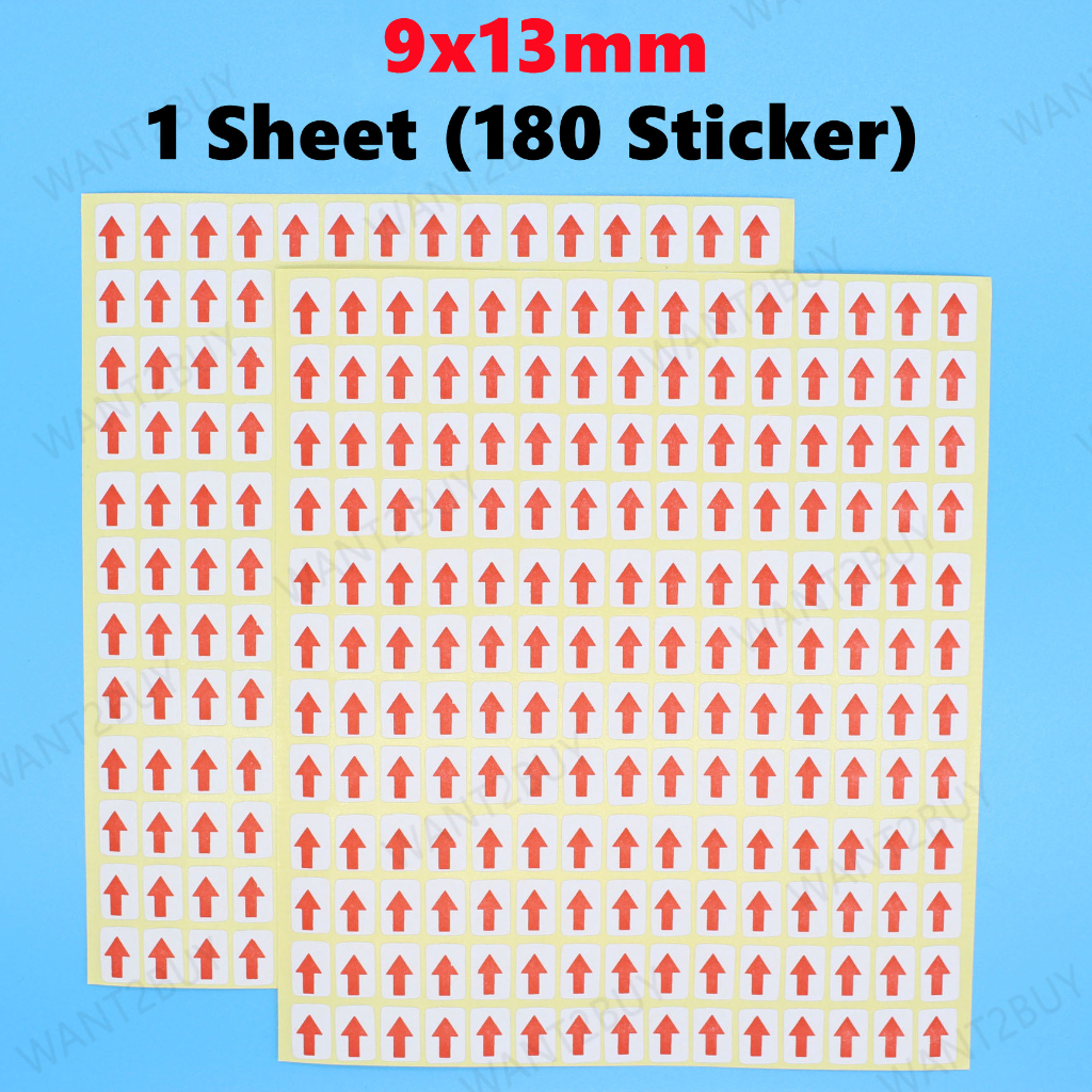 1 Sheet Red Arrow Dot Sticker Mistake Defectives Marking For Rework ...