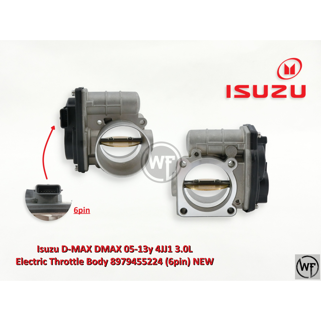 Isuzu DMAX 04-13 Throttle Body Elektrik 8979455224 4JJ1 3.0L Baru 6pin ...