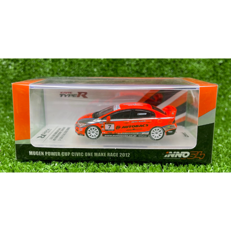 Inno Models Inno64 1/64 Honda Civic Type-R FD2 #7 - Autobacs Mugen Power Cup Civic One Make Race ...
