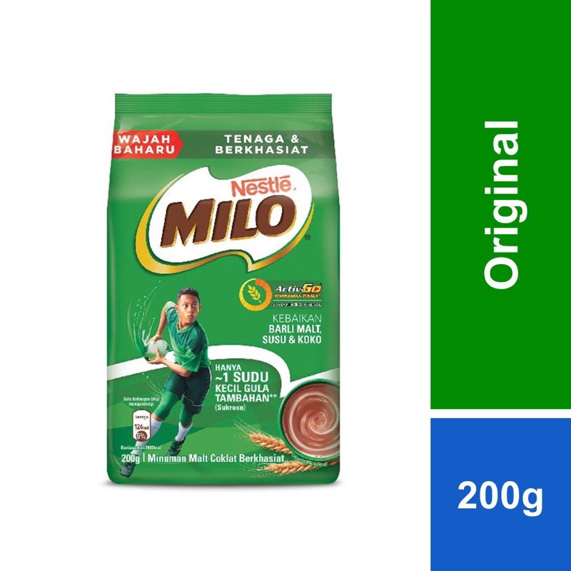 MILO 200g pack original nestle | Shopee Malaysia