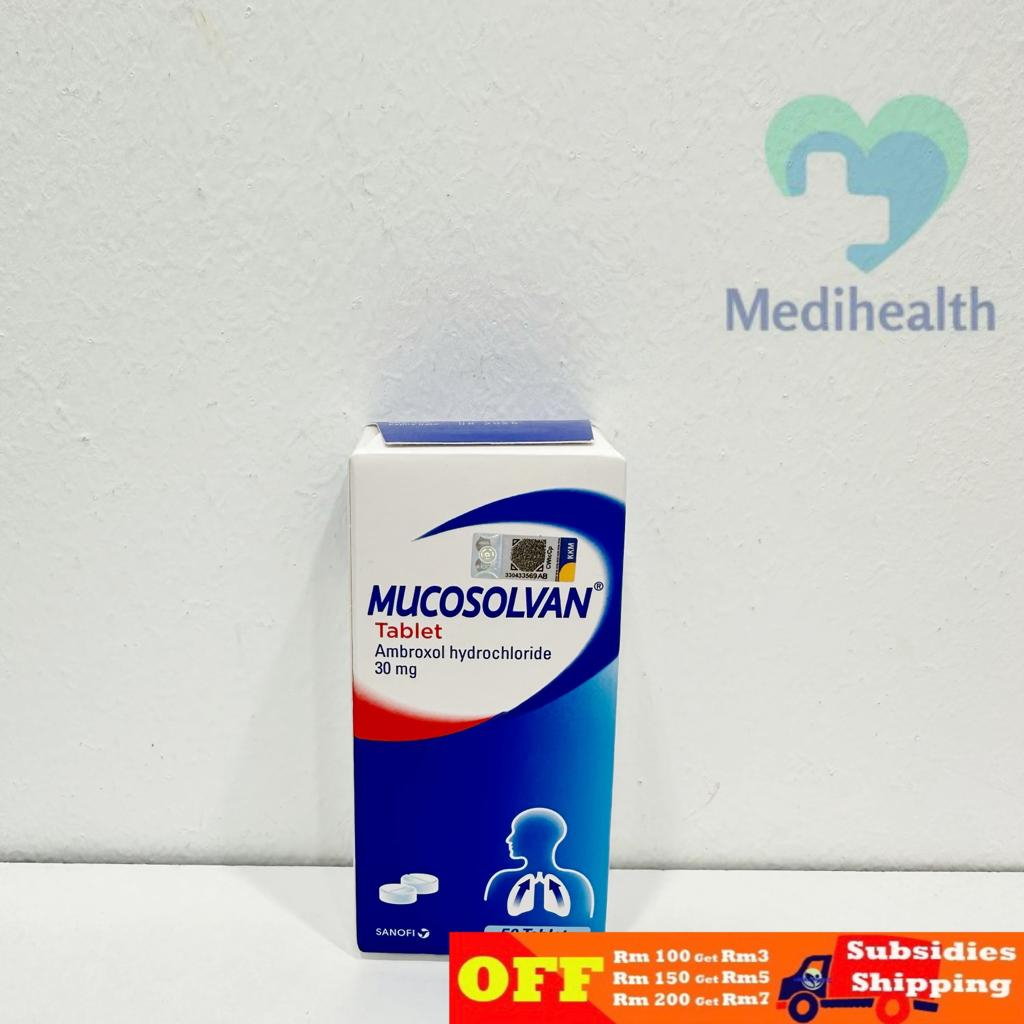 [EXP8/25]MUCOSOLVAN 30MG TAB 10'SX5 1 BOX | Shopee Malaysia