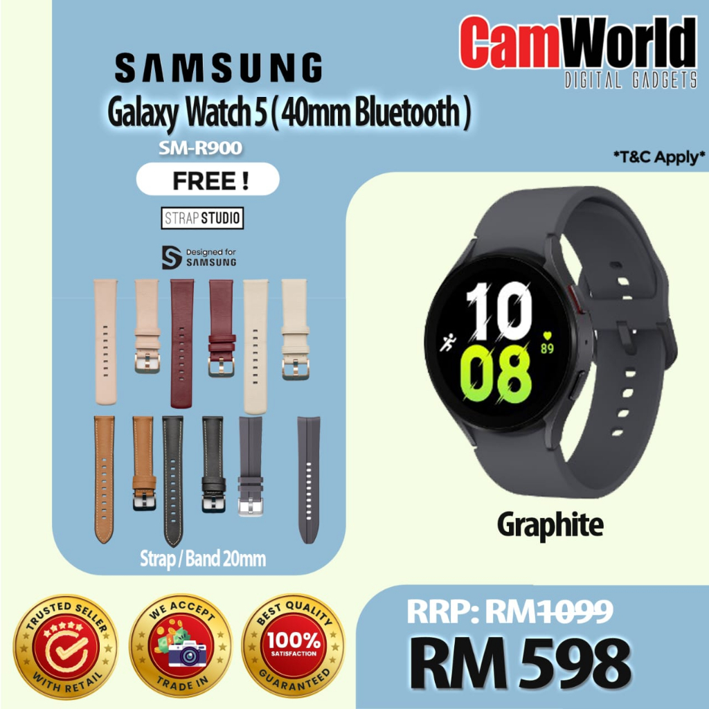 Samsung Galaxy Watch 5 (40mm Bluetooth) R900 | Shopee Malaysia