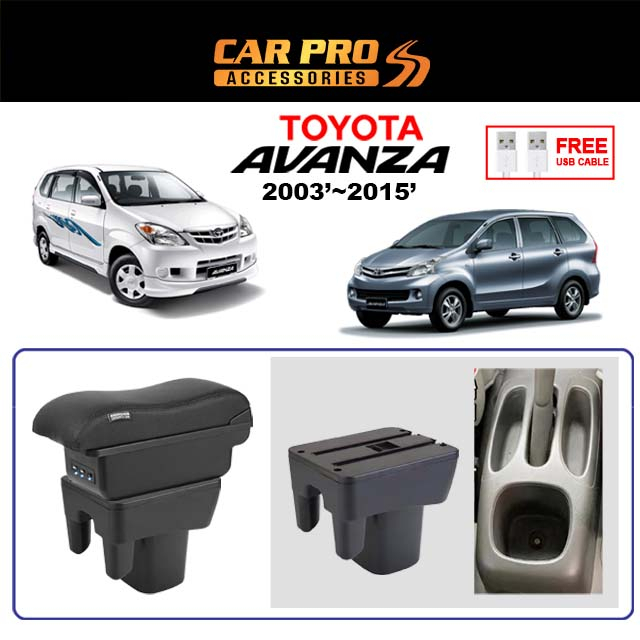 Toyota Avanza 2003 to 2015 G Variant Armrest Console Box Arm Rest box ...