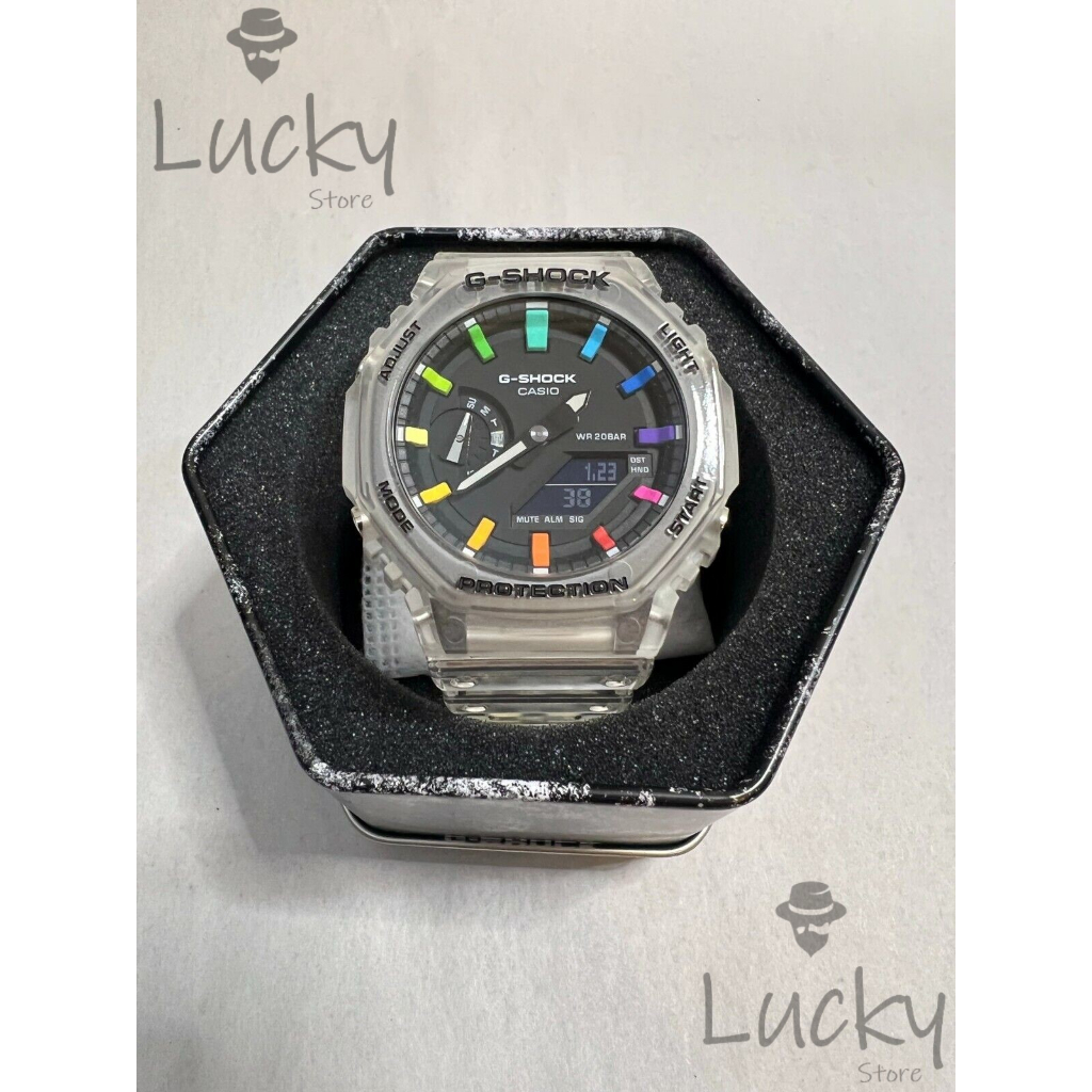 Lucky Store 100% Ori Japan Made TMJ GA2100 Transparent Rainbow Unisex ...