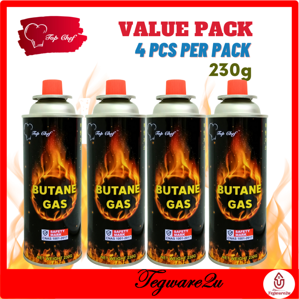 Top Chef Butane Gas Cartridge 230 Gram | Shopee Malaysia